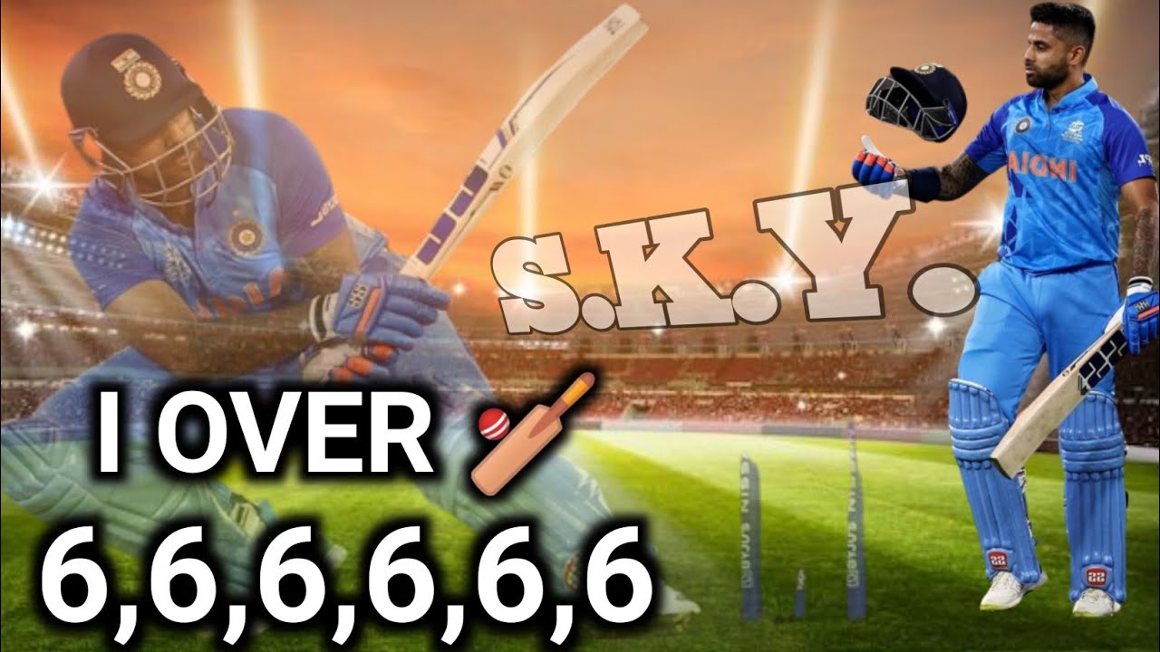666666 || SKY SIX SIXES || सूर्य कुमार यादव का लगातार 6 छाक्का || SKY ...
