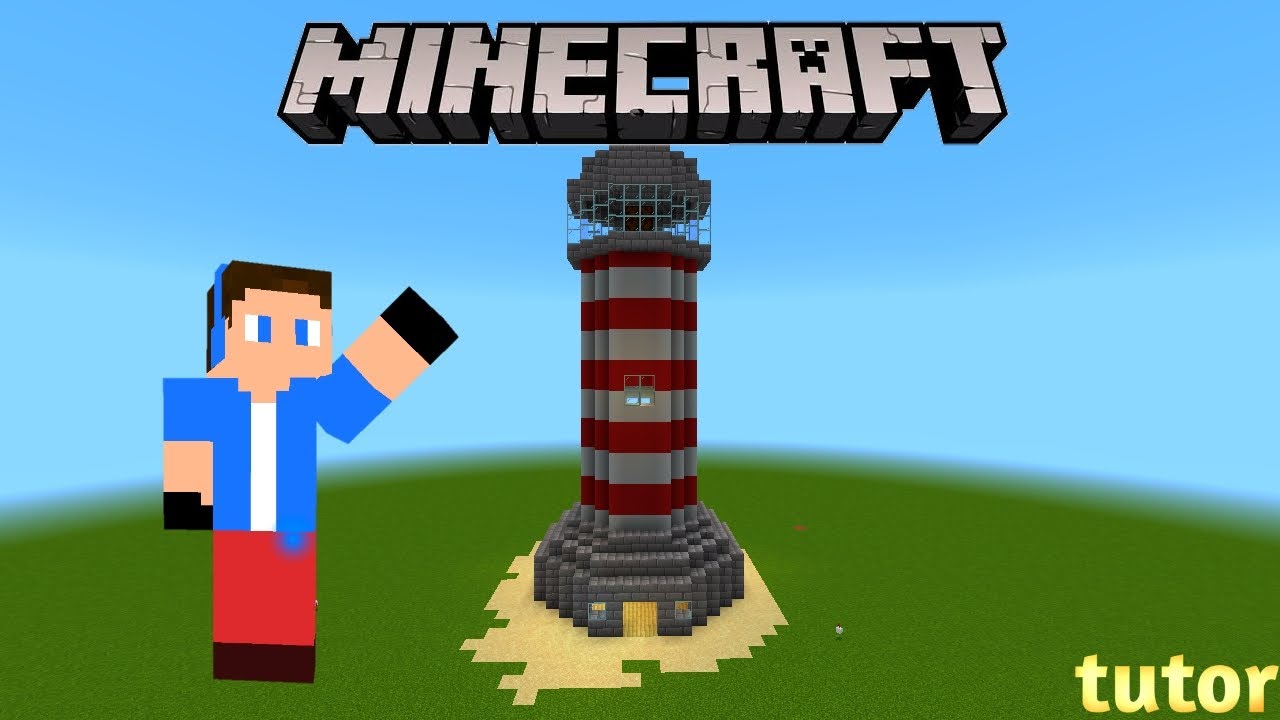 Como fazer um farol no Minecraft pe - YouTube