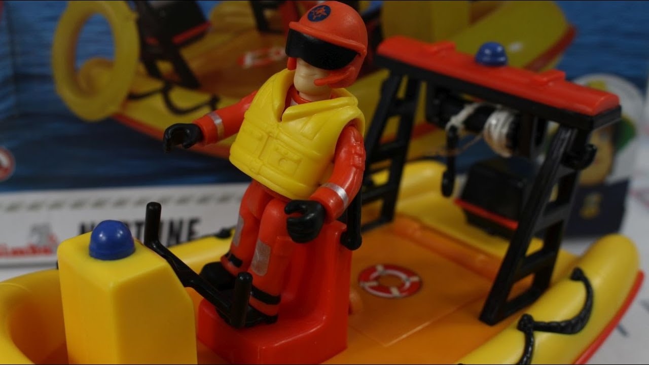 Fireman Sam - Simba - Neptune Speed Boat with Figurine - 05506(03720 ...