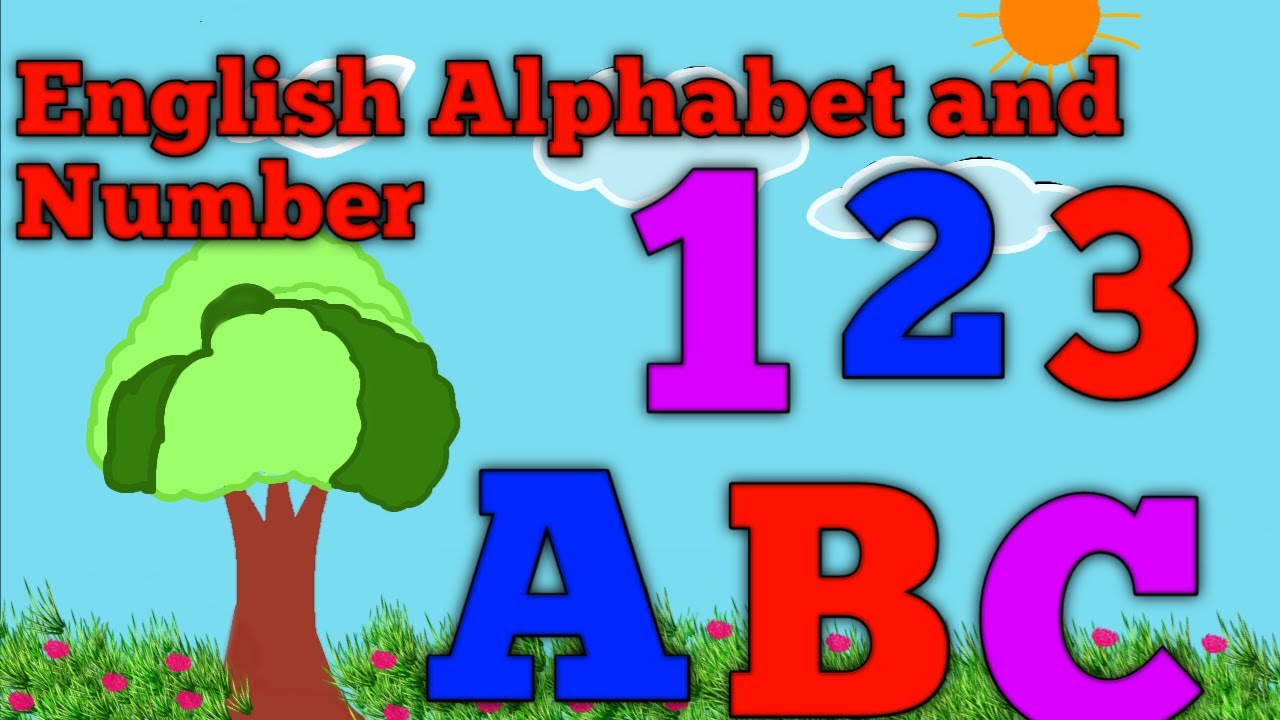 ABCD english alphabet and 123 numbers | learning alphabet and numbers ...