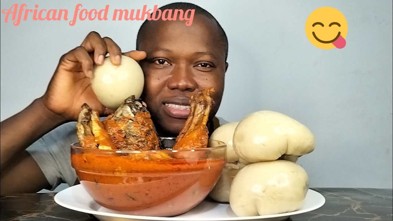 OMG this food is so yummy 😋 pounded yam fufu with stew soup) African ...