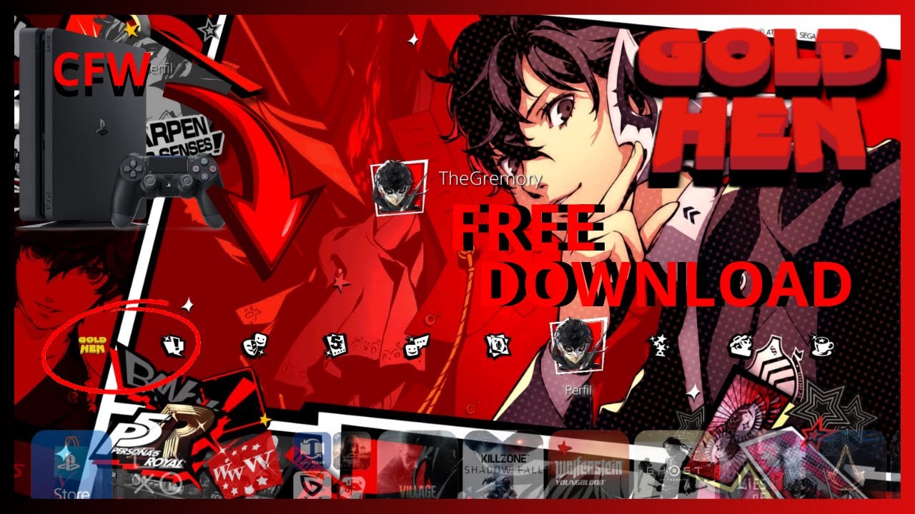 Persona 5 Royal Protagonist Dynamic Theme PS4 (CFW/HEN ALL FW) DOWNLOAD ...
