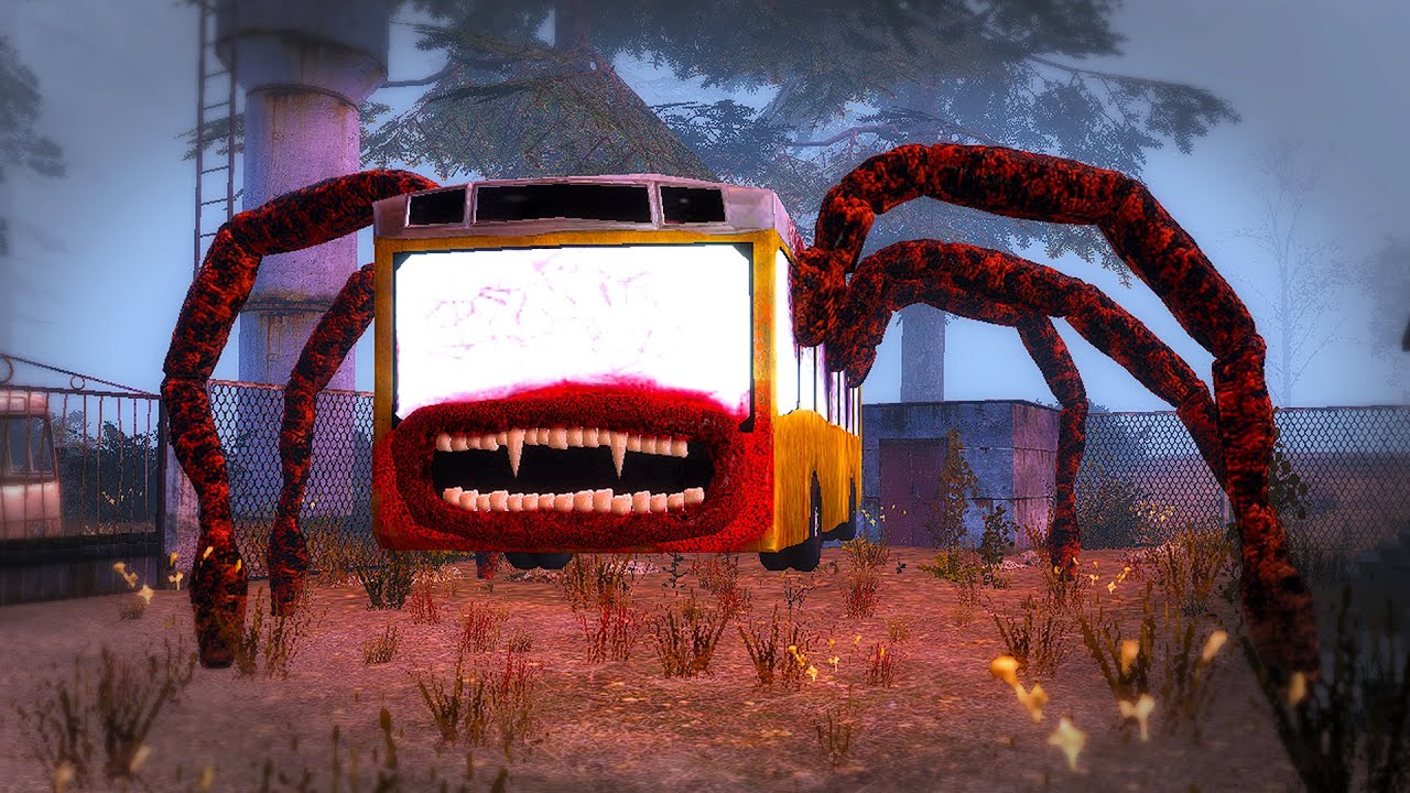 BUS EATER in the DARK FORREST too realistic gmod - YouTube
