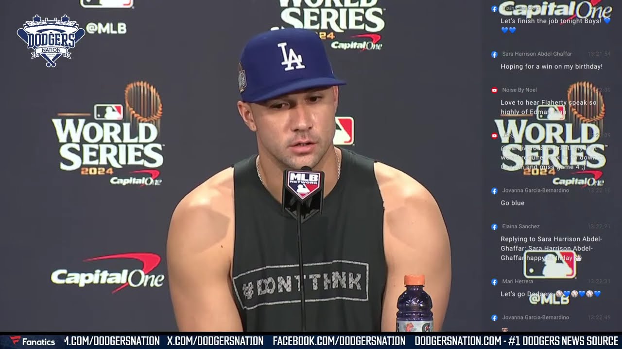 Dodgers Game 4 Press Conference: Gavin Lux & Jack Flaherty - YouTube