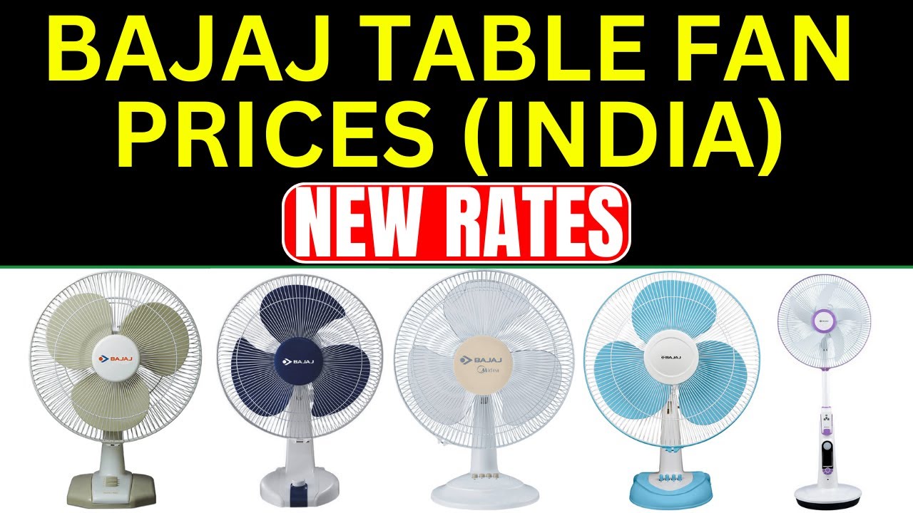 Bajaj Table Fan Prices in India 2024 | 400 mm High Speed Fans Rate List ...