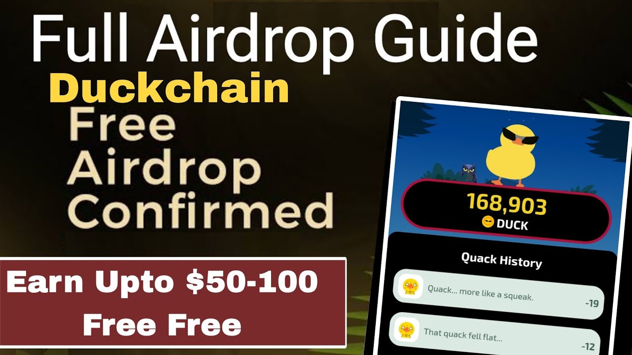 Duck Chain Airdrop Full Guide || Duck Chain Telegram Mining Airdrop ...