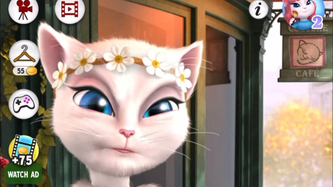 Talking Angela getting disturbed 😳 - YouTube