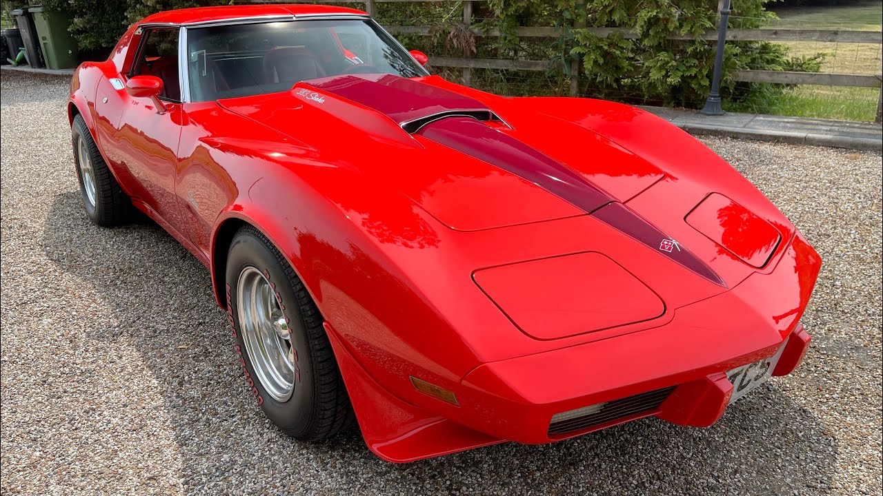 1976 🇬🇧 Corvette C3 383Ci (6.3L) Stroker V8 345bhp T-Top Auto Red, Red ...