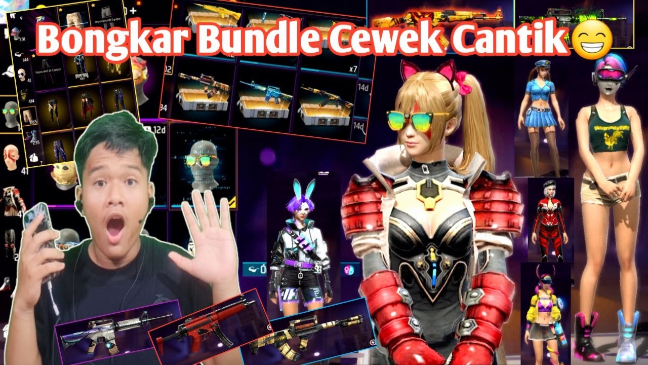 SPILL HARGA BUNDLE CEWEK CANTIK EYBEL GAMING - YouTube