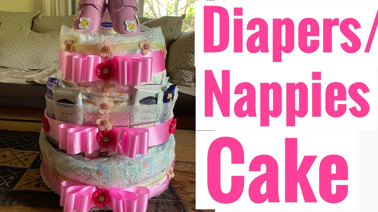 How to make a Diapers / Nappies Cake...( Trying to make a nappy/ diaper ...
