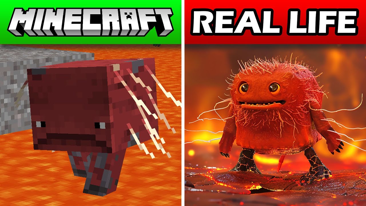 Realistic Minecraft | Real Life vs Minecraft | Realistic Slime, Water ...