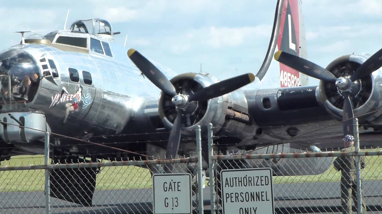 B-17 Engine Start - YouTube