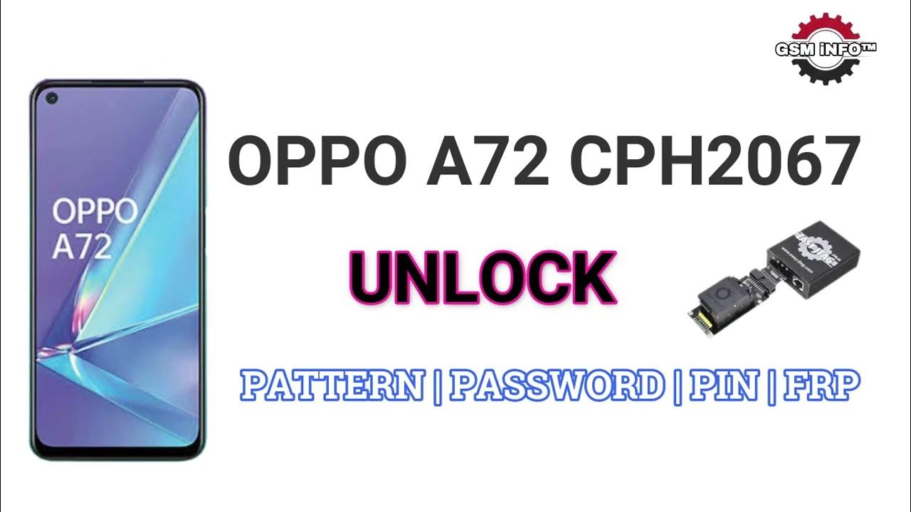 OPPO A72 CPH2067 | 𝗨𝗡𝗟𝗢𝗖𝗞 | PIN | FRP | PATTERN | PASSWORD | EASY JTAG PLUS - YouTube
