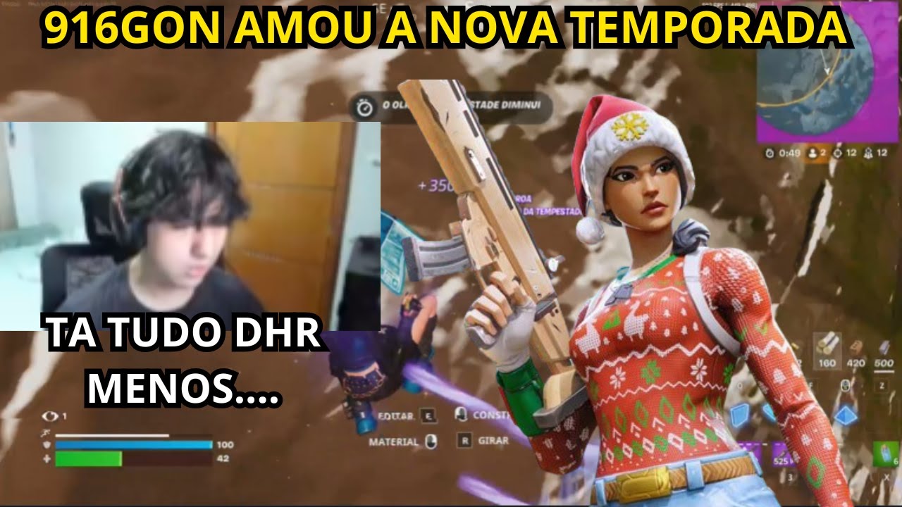 916GON JOGOU A NOVA TEMPORADA DO FORTNITE E DEU SUA OPNIÃO - YouTube