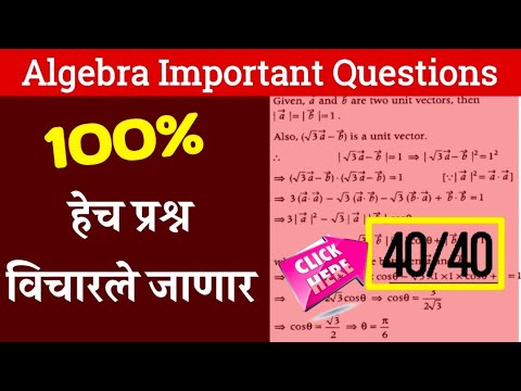 Algebra Important Questions | Class 10 | State Board | CBSE - YouTube