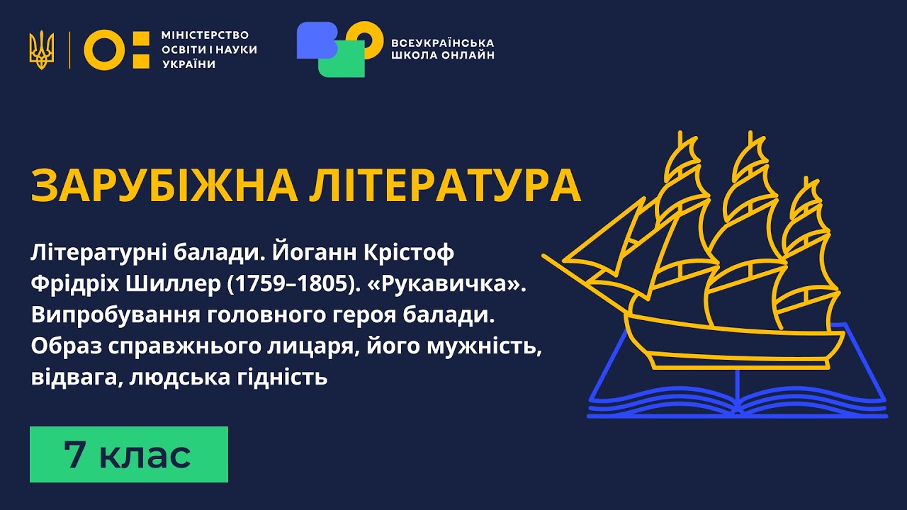 7 клас Зарубіжна література Літературні балади Йоганн Крістоф