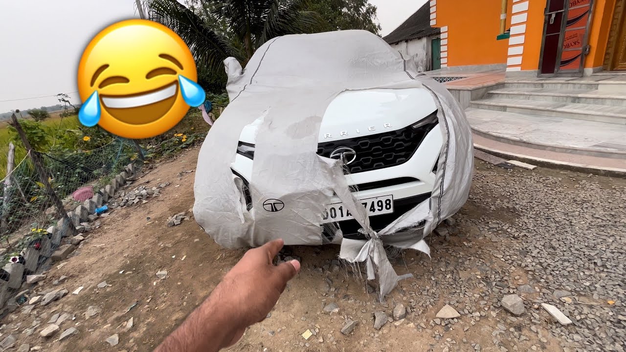 Gadi Ka Cover Pura Phat Gya 😂 - YouTube