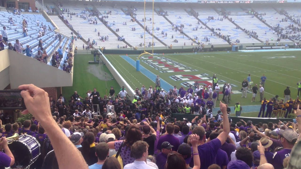 ECU victory song at UNC 2013 - YouTube