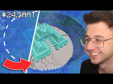 minecraft'ta OKYANUS TAPINAĞINI kuruttum (24 saat sürdü) - Bölüm 17
