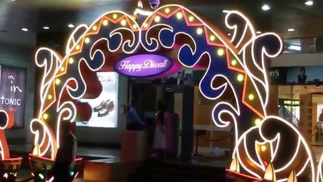 InOrbit Mall Malad Link Road During Diwali - YouTube