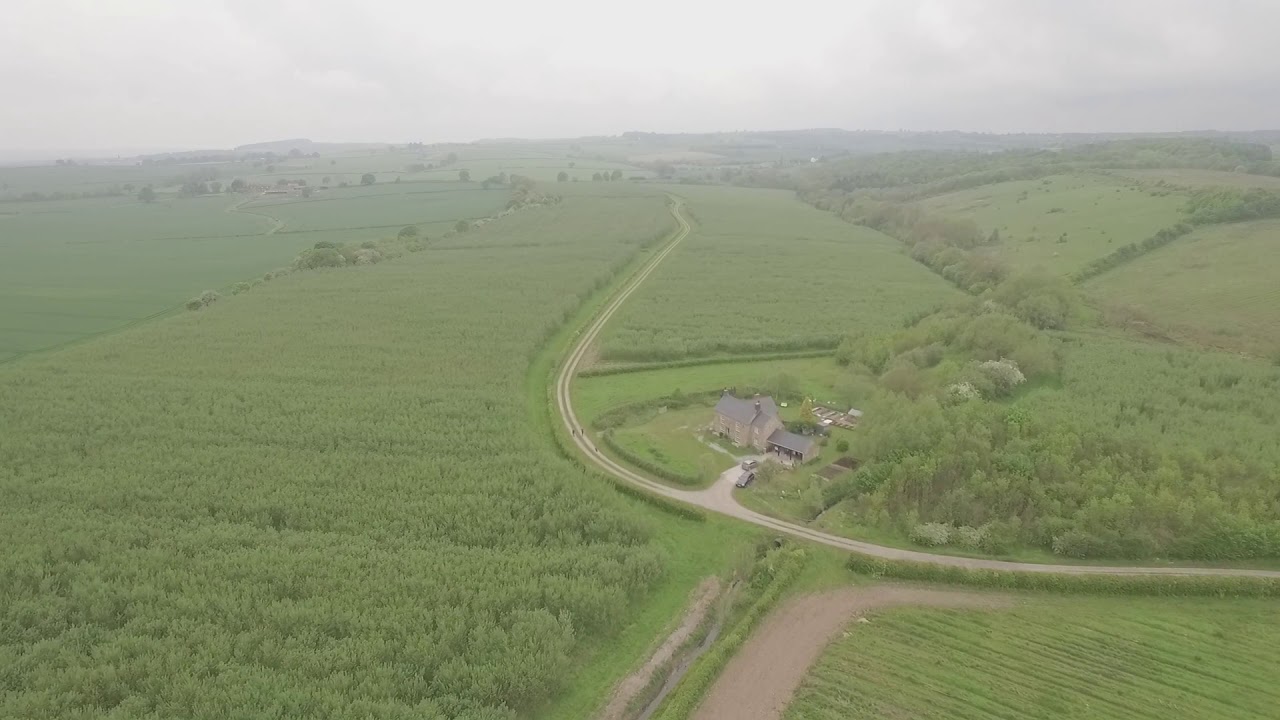 Aerial Willows and Toadpool Cottage. - YouTube