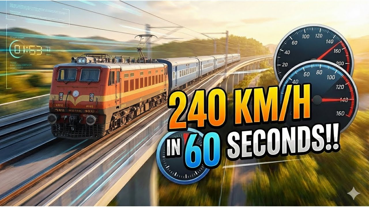 From 0 to 240 KM/H in 1 Minute – Train Acceleration Test! - YouTube
