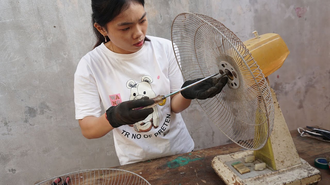 Restore an ancient fan from our grandparents' time DIY restoration fan ...