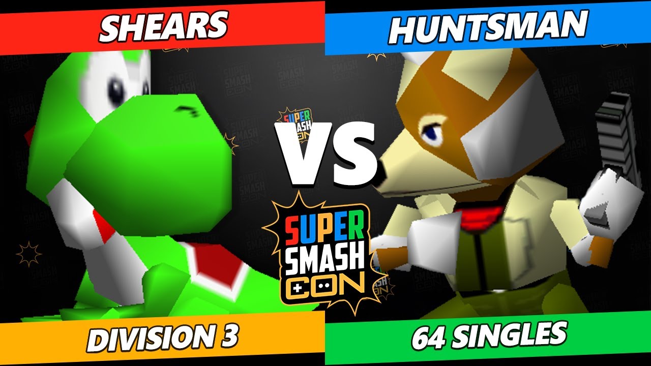 SSC 2022 - Shears (Yoshi) Vs. Huntsman (Fox) Smash 64 Tournament - YouTube