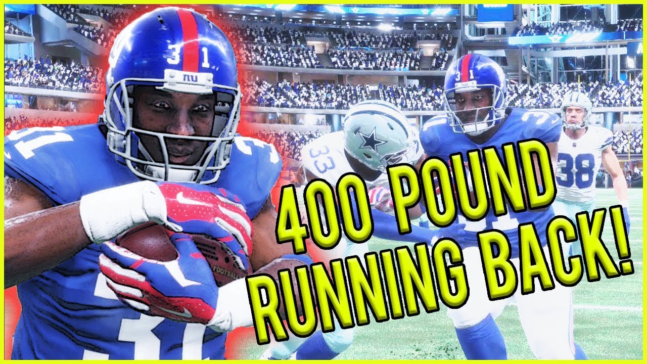 400 POUND RUNNING BACK IS A GLITCH! - Madden 18 Career Mode Ep.1 - YouTube