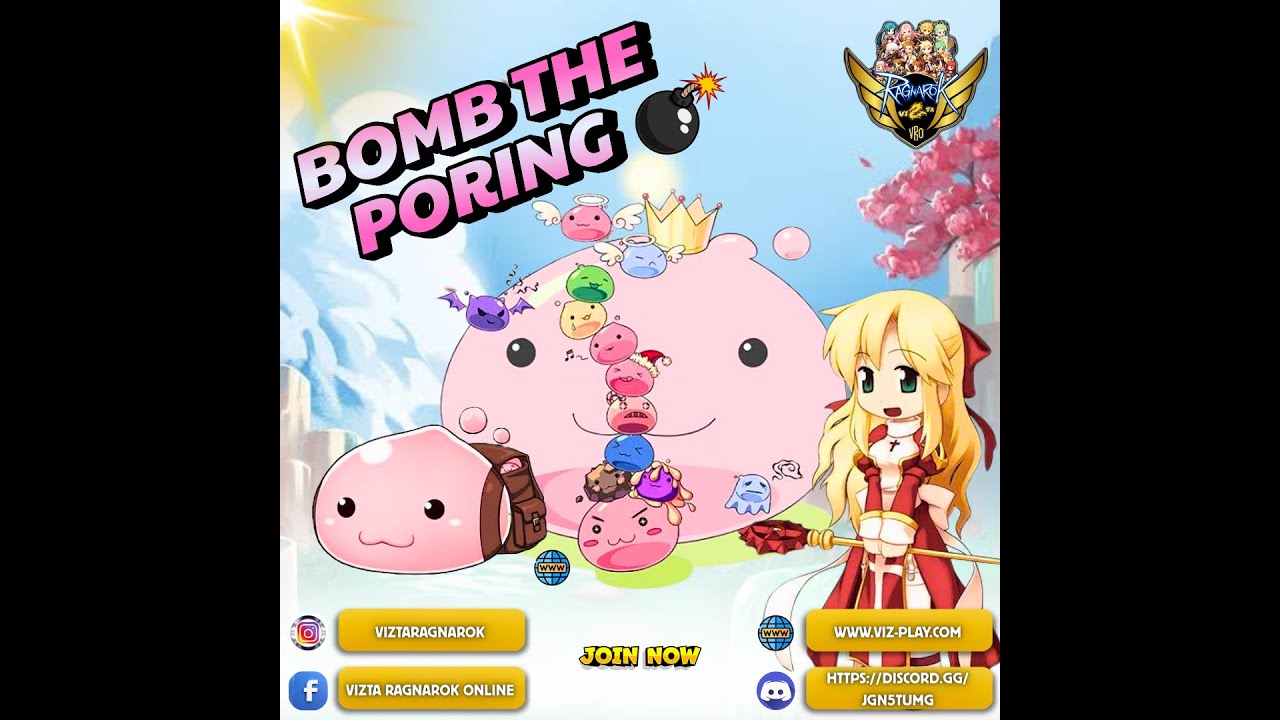LIVE - BOMB PORING EVENT & DISCORD EVENT WITH CM VIZTA RAGNAROK! # ...