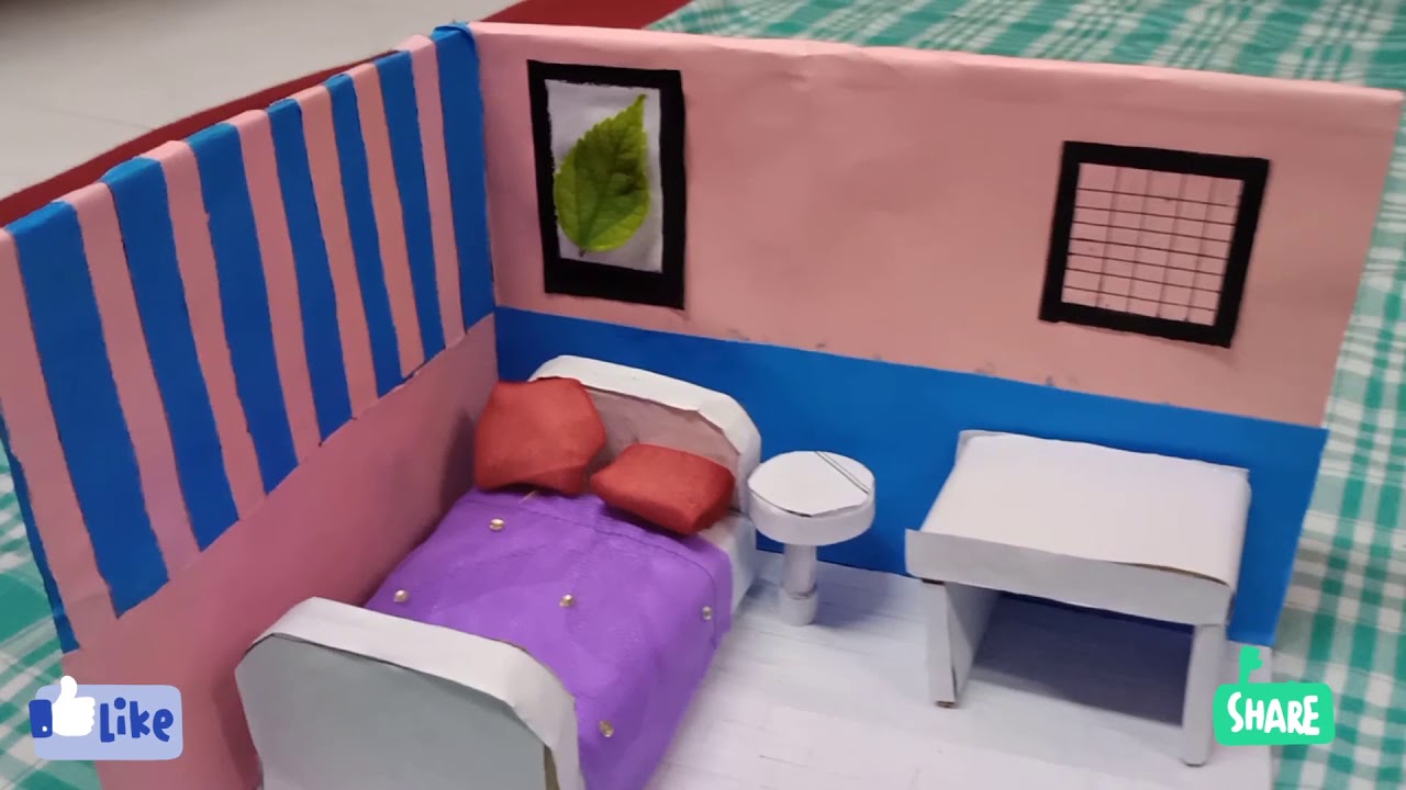 #crazy crafts #doll house craft works in 5 minutes - YouTube