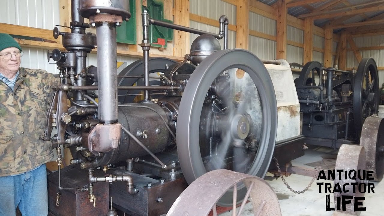 International Harvester 25 Horsepower Mogul Portable Engine - YouTube