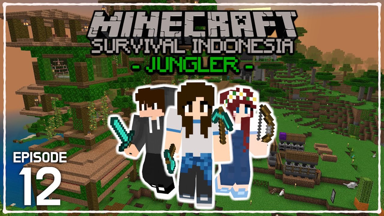 Akhirnya Punya Rumah Setelah 12 Episode!! | Minecraft Jungler Ep.12 - YouTube