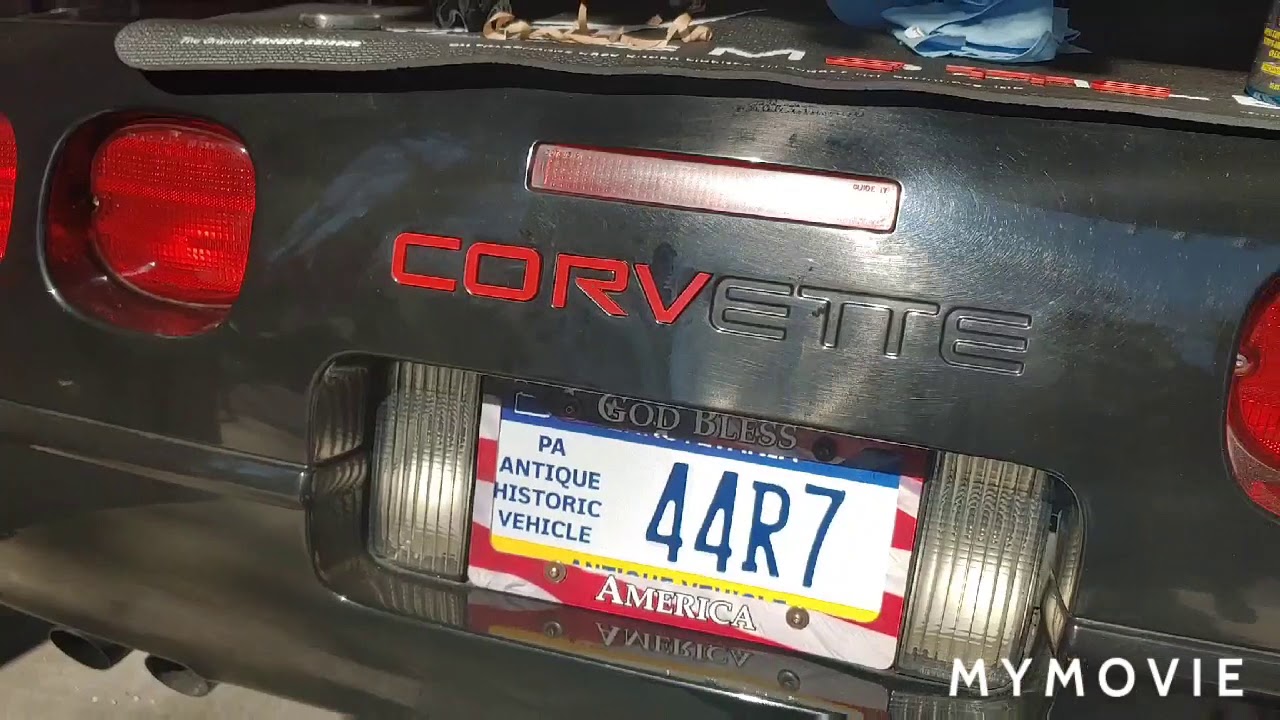 C4 rear letters - YouTube