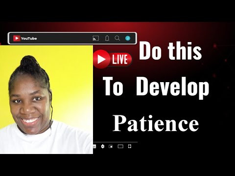 How to develop Patience .pt2 Today's word and affirmation #177 - YouTube