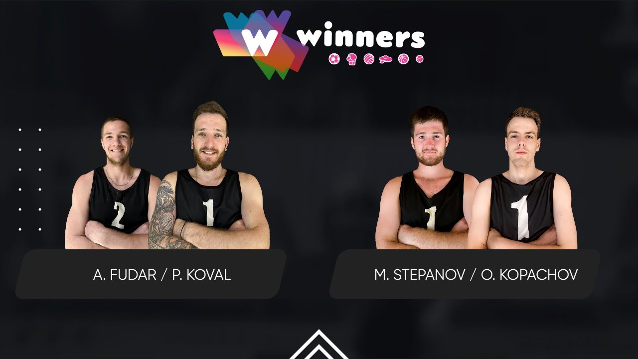 Winners Beach Volleyball. Men. A. Fudar / P. Koval - M. Stepanov / O ...