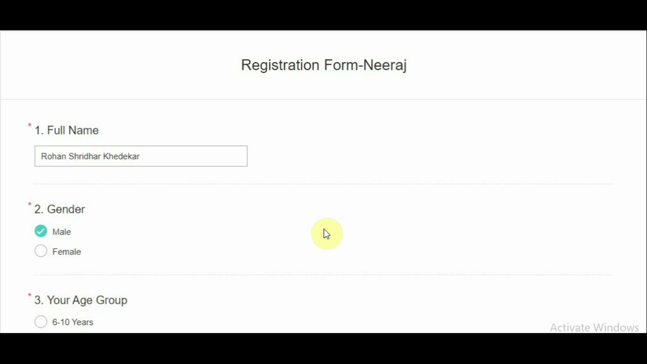 How fill the form for online Gaming lectures - YouTube
