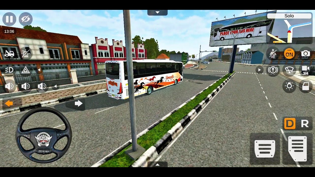 Bus simulator Indonesia | shivsahi Bus skin | android iOS full gameplay ...