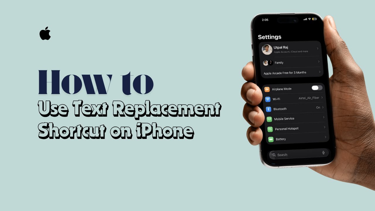 How to Use Text Replacement Shortcut on iPhone - YouTube