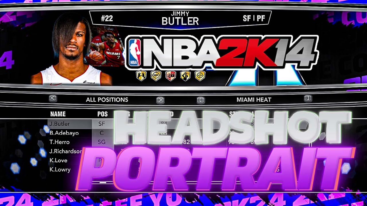 LATEST HEADSHOT PORTRAIT FOR NBA2K14 (2K24 VERSION UPDATED) - YouTube