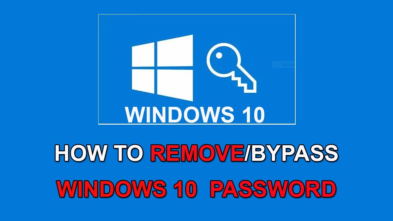 HOW TO REMOVE/bypass PASSWORD FROM WINDOWS 10 in Tagalog - YouTube