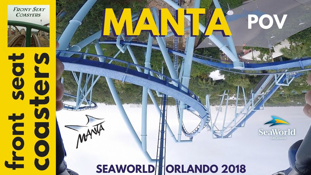 Manta FULL POV Superview SeaWorld Orlando 2018 Flying Roller Coaster On ...