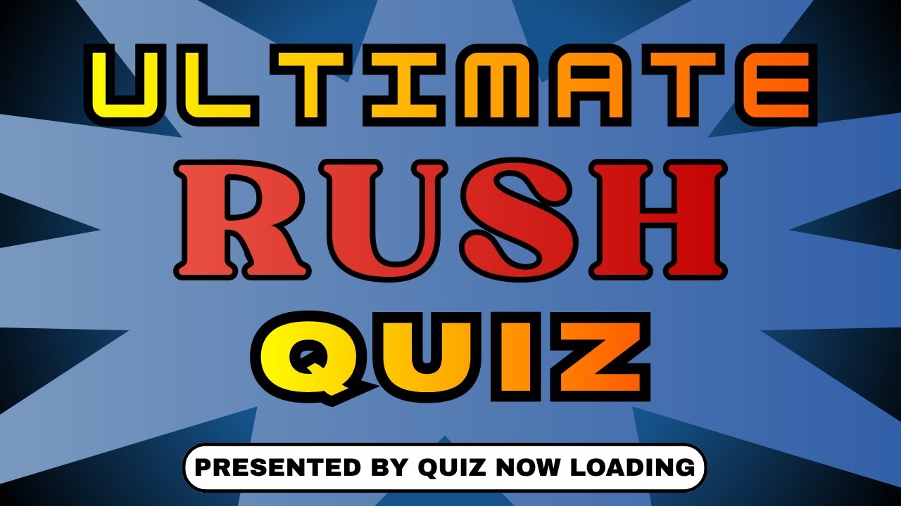 Ultimate Rush Quiz | Do you know your favorite band? | 20 Questions ...