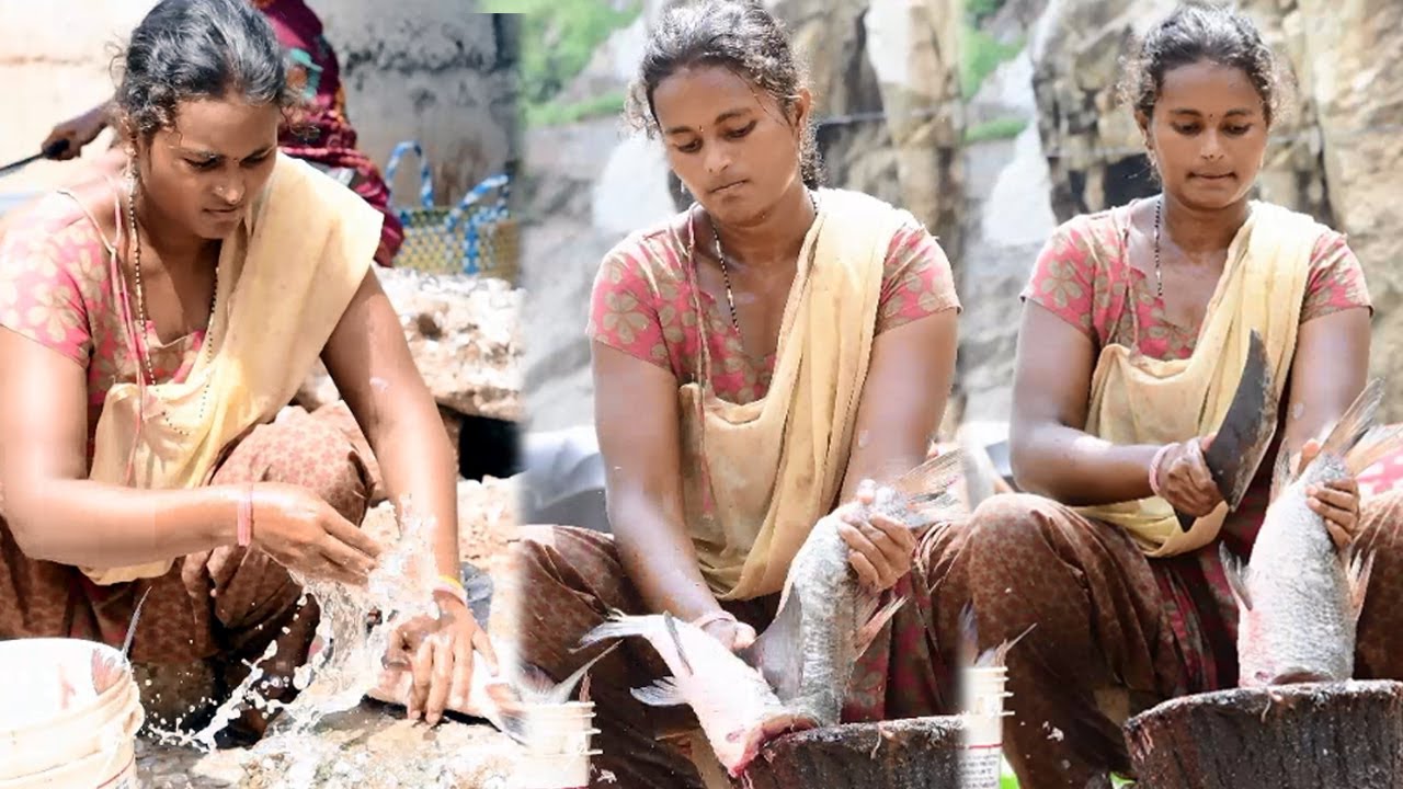 Amazing Live FISH Cutting Skills By Woman | Fresh FISH Cutting Woman ...