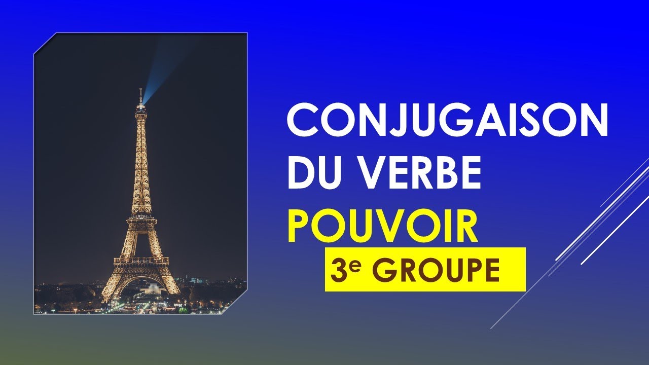 Verb "pouvoir" (to be able) conjugated in 8 common tenses - YouTube