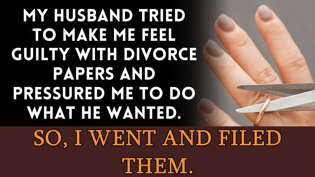 My husband attempted to pressure me with divorce papers, leading me to ...