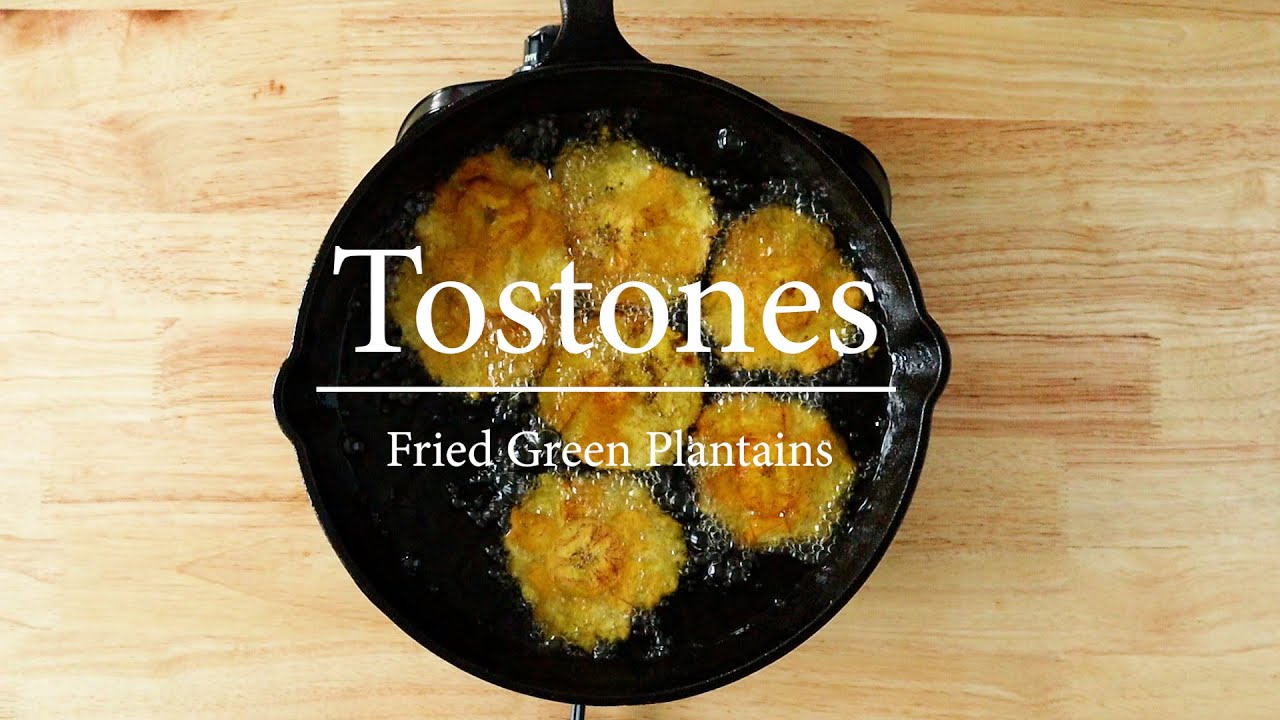 Tostones (Fried Green Plantains) - YouTube