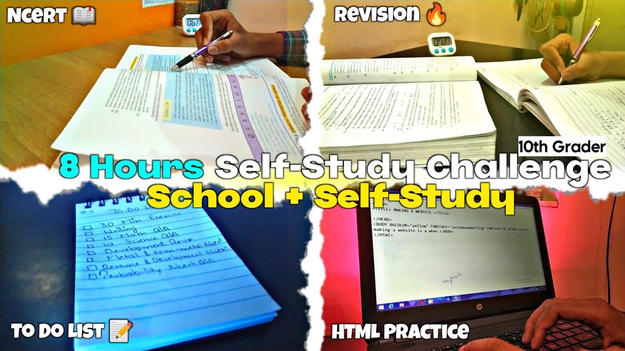 Can I Do 8 Hours Self-Study As A Cbse 10th Grader 📚 | Class 10 Study Vlog - YouTube