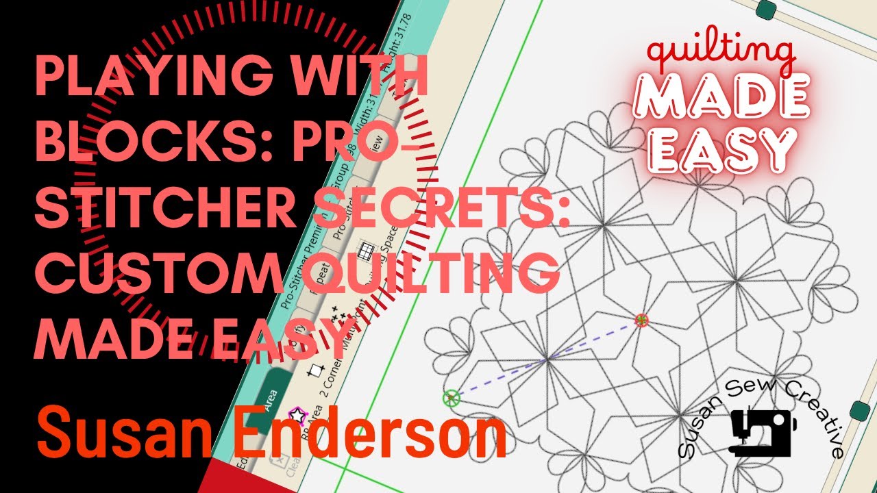 playing with blocks pro-stitcher secrets custom quilting made easy - YouTube