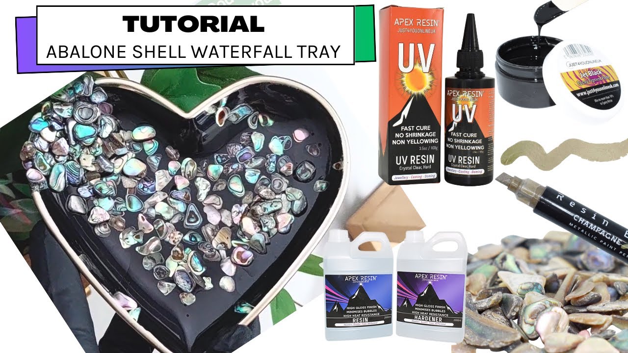 Resin Art Waterfall Tray Tutorial - Use Apex UV Resin as a glue! - YouTube
